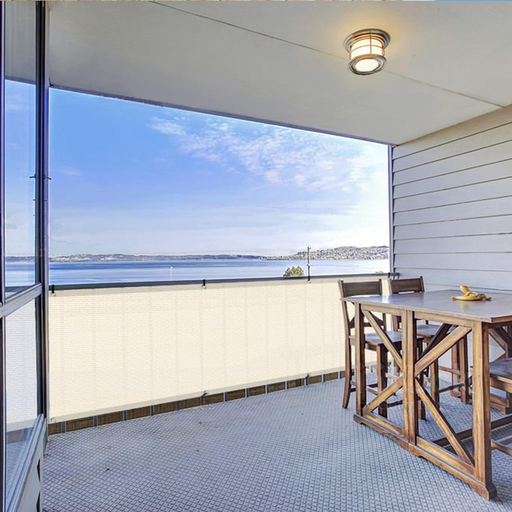SUNLAX Balcony Deck Privacy Screen Heavy Duty Wind Screen for Outdoor